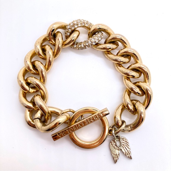 Victoria's Secret | Jewelry | Victorias Secret Pave Crystal Angel ...